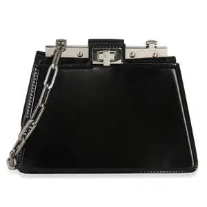 Fendi Petite Peekaboo Cut Chain Shoulder Bag
