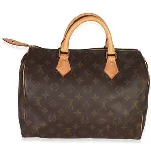 LOUIS VUITTON Monogram Canvas Speedy 30 - Brown
