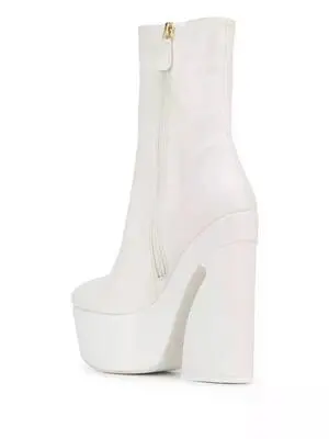 Giambattista Valli Platform Calf-high Leather Boots