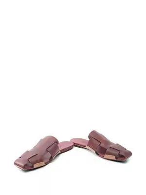 Hermès 2000s Ruse Woven Leather Mules