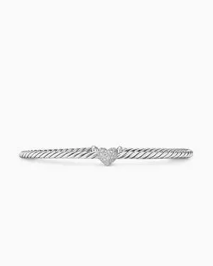 David Yurman Micro Cable Flex® Heart Station Bracelet