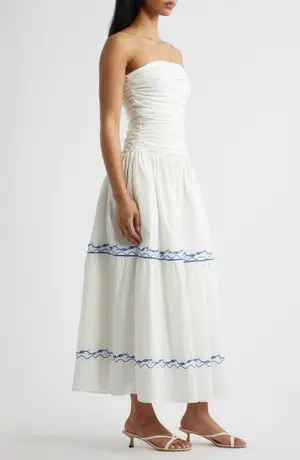 Line & Dot Oia Strapless Maxi Dress