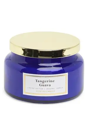 PORTOFINO CANDLES Mini Tangerine Guava Lidded Candle - Cobalt