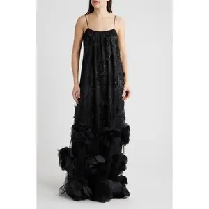 DELFI COLLECTIVE Ivy Beaded Floral Gown