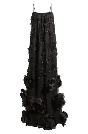 DELFI COLLECTIVE Ivy Beaded Floral Gown