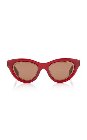 Loewe Cat-eye Acetate Sunglasses - Red
