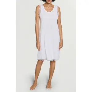 Hanro Inaya Scallop Tank Dress - White