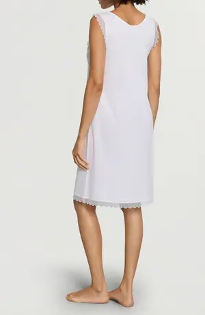 Hanro Inaya Scallop Tank Dress - White