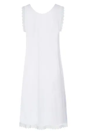 Hanro Inaya Scallop Tank Dress - White