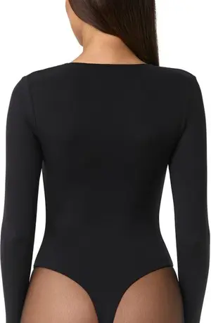 Naked Wardrobe Lace-up Bodysuit