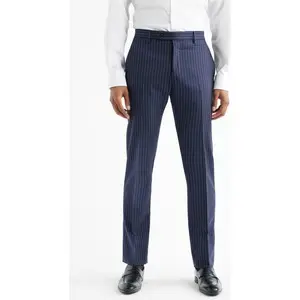 Zanella Noah Pinstripe Wool-blend Dress Pants