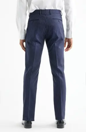 Zanella Noah Pinstripe Wool-blend Dress Pants