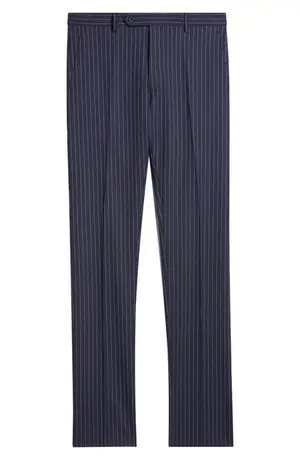 Zanella Noah Pinstripe Wool-blend Dress Pants