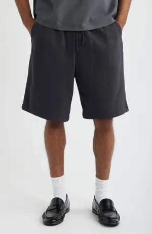 Bp. Baggy Terry Sweat Shorts - Black Faded
