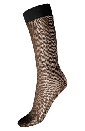 Wolford Dot Net Knee High Socks - Black