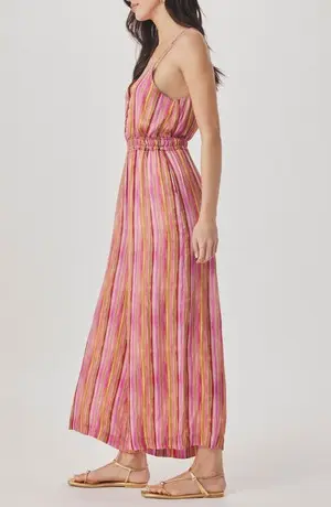 Splendid Kelsea Stripe Crop Wide Leg Jumpsuit