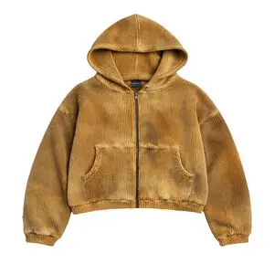 GV GALLERY Waffle Thermal Zip Up