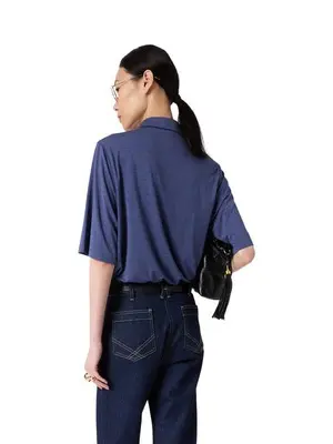 Gerard Darel Myla Polo Collar Shirt