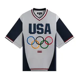 Kith Team Usa Faille Jersey Warmup Shirt