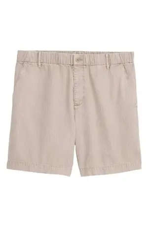 ALEX MILL Pull-on Cotton Shorts - Faded Grey