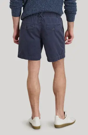 ALEX MILL Pull-on Cotton Shorts - Navy