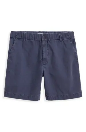 ALEX MILL Pull-on Cotton Shorts - Navy