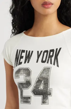 VINYL ICONS New York 24 Cotton Blend T-shirt - Marshmallow