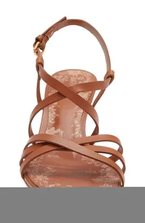 Farm Rio Spring Kitten Heel Leather Sandal