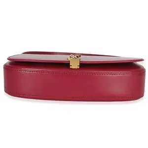 Saint Laurent Box Calfskin Voltaire Shoulder Bag - Red