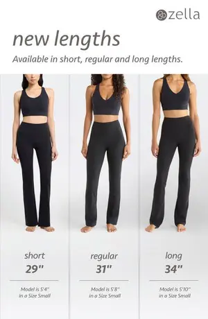 Zella Studio Luxe Piped Bootcut Leggings