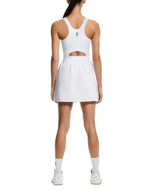 On Split Court Dress - White