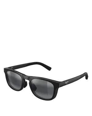 Maui Jim Polarized Square Sunglasses, 50mm - Black
