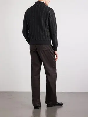 Oliver Peoples Lorimer Cotton-blend Jacquard Sweater