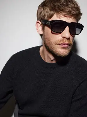 Dior Geometric Acetate Sunglasses - Black