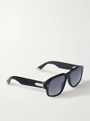 Dior Geometric Acetate Sunglasses - Black
