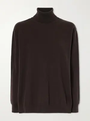 Brunello Cucinelli Cashmere Turtleneck Sweater - Brown