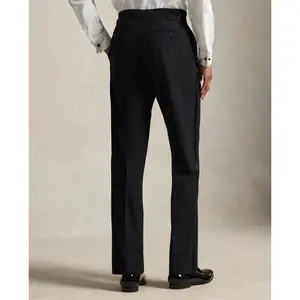 Ralph Lauren Pleated Seersucker Tuxedo Trouser