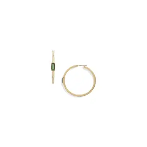 Ralph Lauren Pavé Gold-plated Hoop Earrings