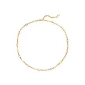 Ralph Lauren Gold-plated Stone Station Necklace