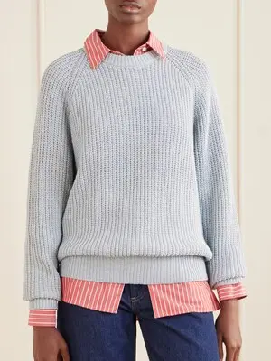 Aimé Leon Dore Cotton Ribbed Crewneck Sweater
