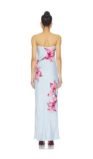 Rococo Sand Strapless Maxi Dress - Blue