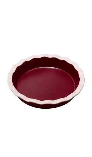 NOON & MOON Pie Dish 9 Inch In Burgundy
