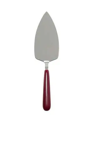 NOON & MOON Pie Server In Burgundy - Cherry Lacquer