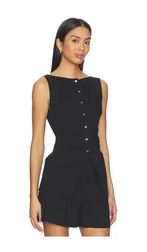 Theory Boatneck Cutaway Top