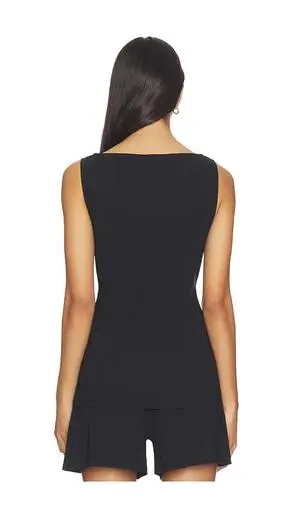 Theory Boatneck Cutaway Top