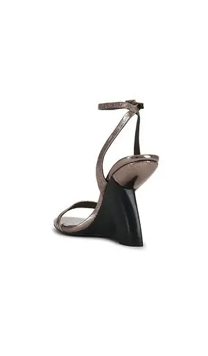 Jeffrey Campbell Terabyte Metallic Wedge Sandal
