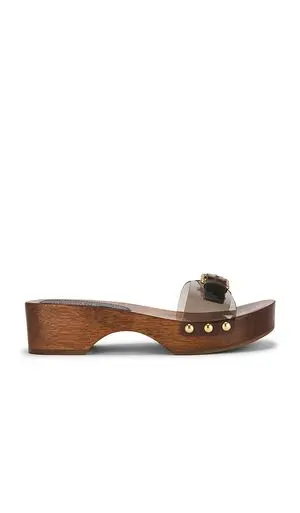 Farm Rio Jelly Clogs With Buckle Detail - Black