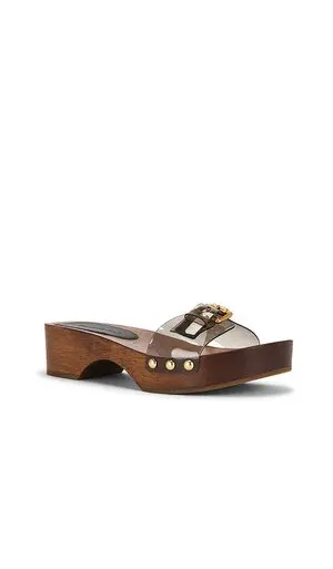 Farm Rio Jelly Clogs With Buckle Detail - Black