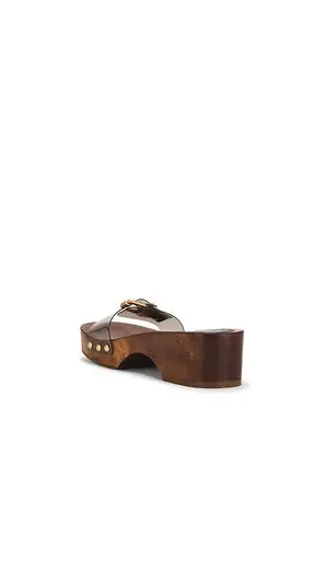 Farm Rio Jelly Clogs With Buckle Detail - Black