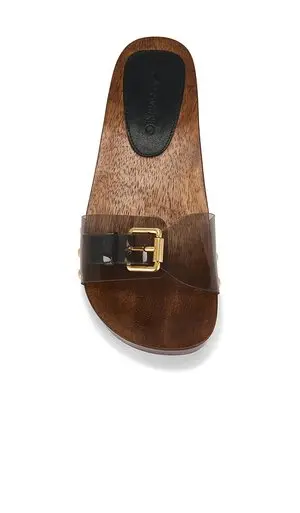 Farm Rio Jelly Clogs With Buckle Detail - Black